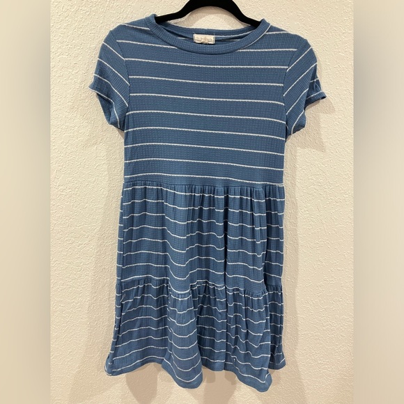 See You Monday | Dresses | Blue Dress With White Stripes | Poshmark